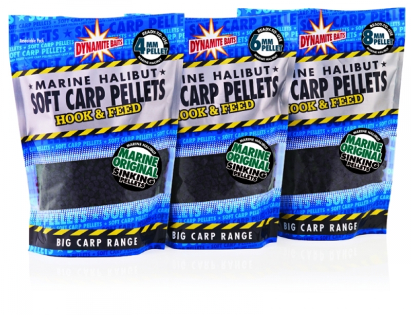 Dynamite Baits Soft Carp Pellets Marine Halibut (BAGS) 8mm - £2.80