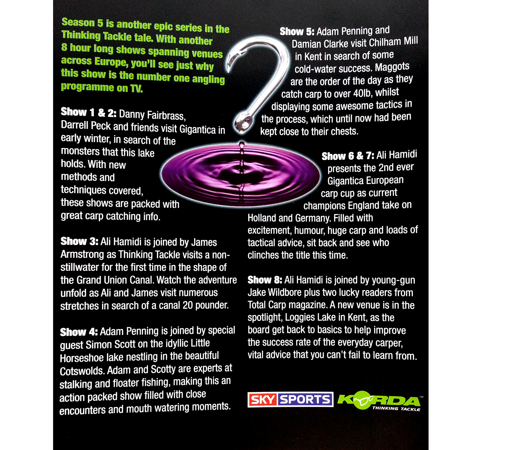 Korda Thinking Tackle Season 5 DVD - £14.99