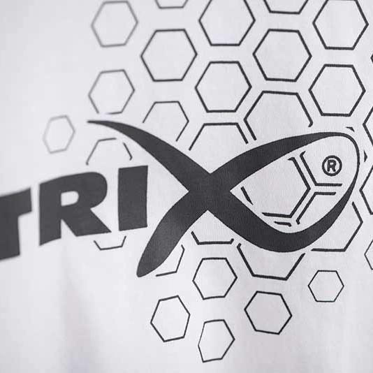 Matrix White Hex Print T-Shirt - £10.49