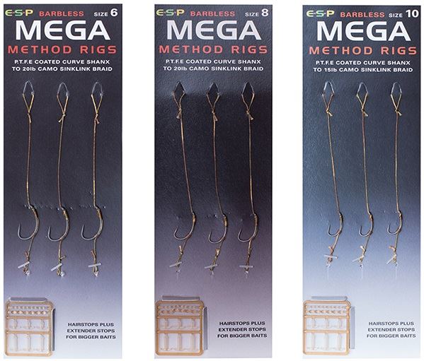 ESP Mega Method Rigs Barbed - £3.49