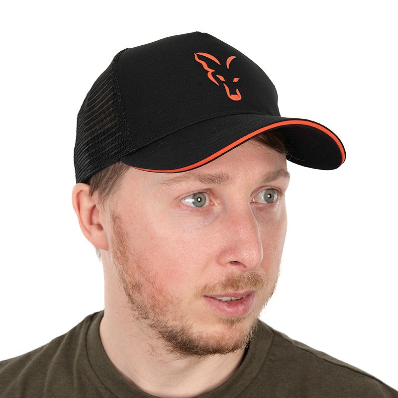 Fox Collection Trucker Cap Black & Orange - £8.99