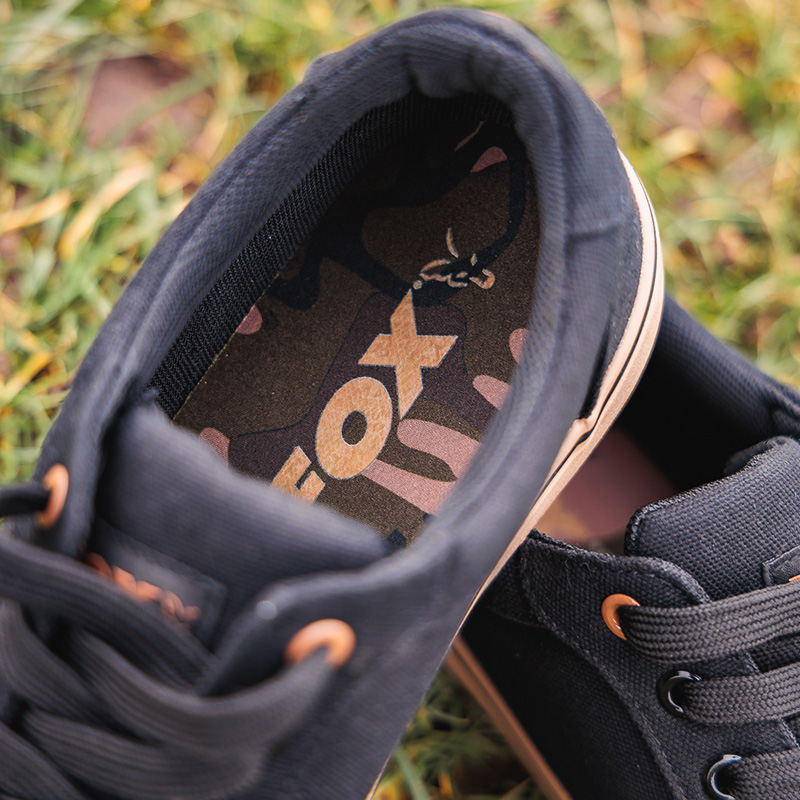 Fox Black Canvas Shoes - £26.99