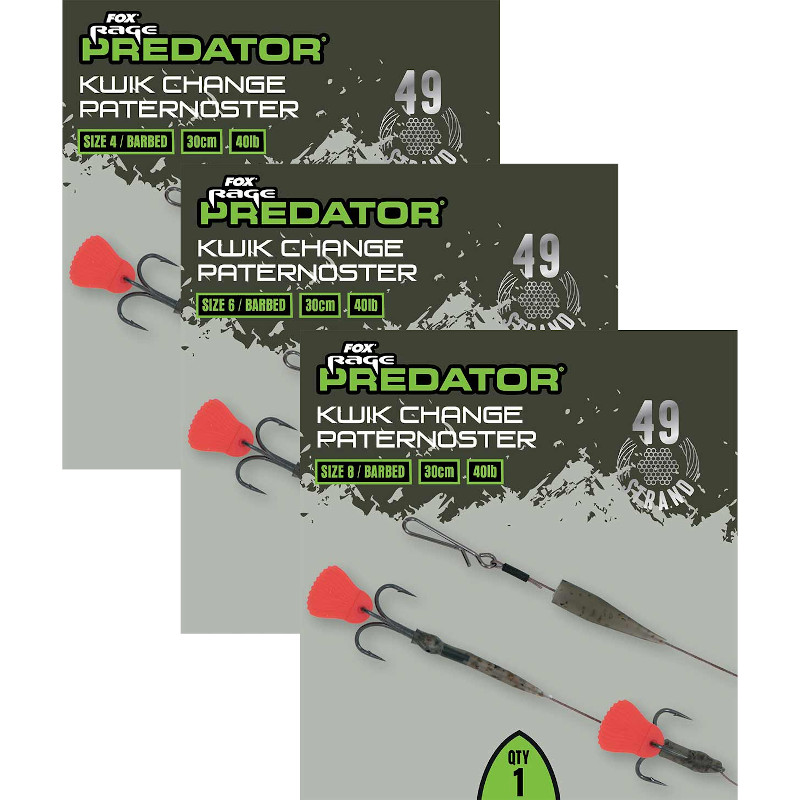 Fox Rage Predator Kwik Change Paternoster Trace - £3.79