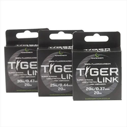 Gardner Tiger Link Fluorocarbon Hook Link 20m - £8.99