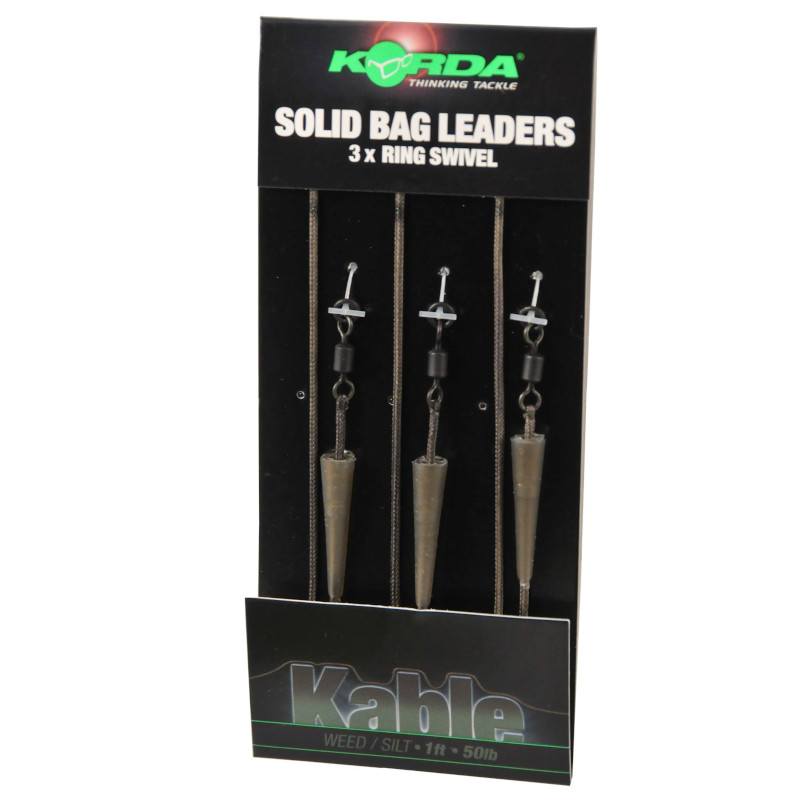 Korda Solid Bag Leaders - £5.99