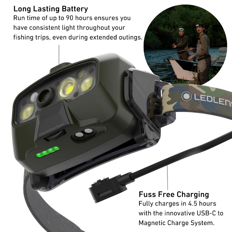 Ledlenser HF8R Core RGB Camo Rechargeable Head Torch - £119.99