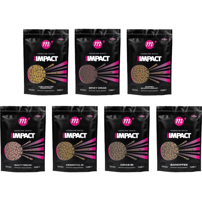 Mainline High Impact Boilies 1kg 10mm - £13.25