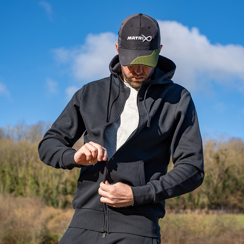 Matrix Black Stealth Zip Hoodies - £49.99