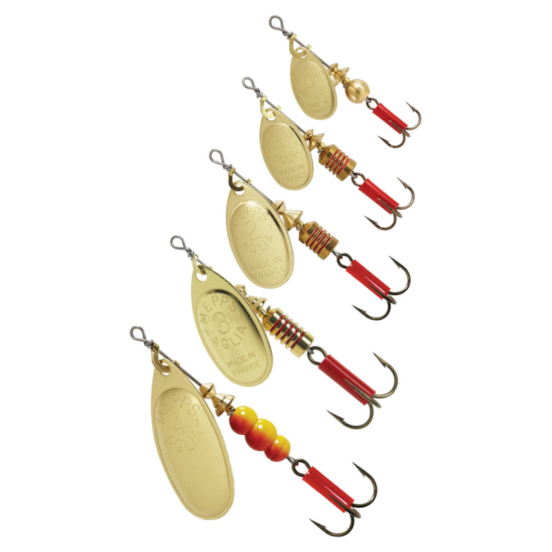 Mepps Aglia Gold Spinners - £3.25