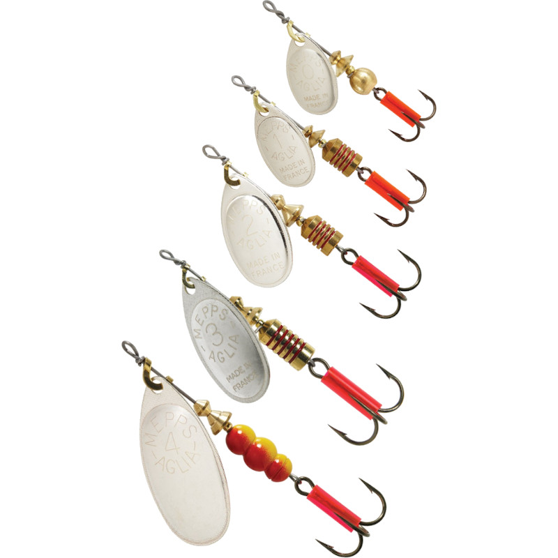 Mepps Aglia Silver Spinners - £3.25