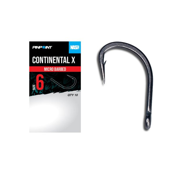 Nash Pinpoint Continental X Micro Barbed Hooks - £5.59