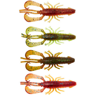 Savage Gear Reaction Crayfish Kit 7.3cm Mixed Colours 25pcs - £17.99
