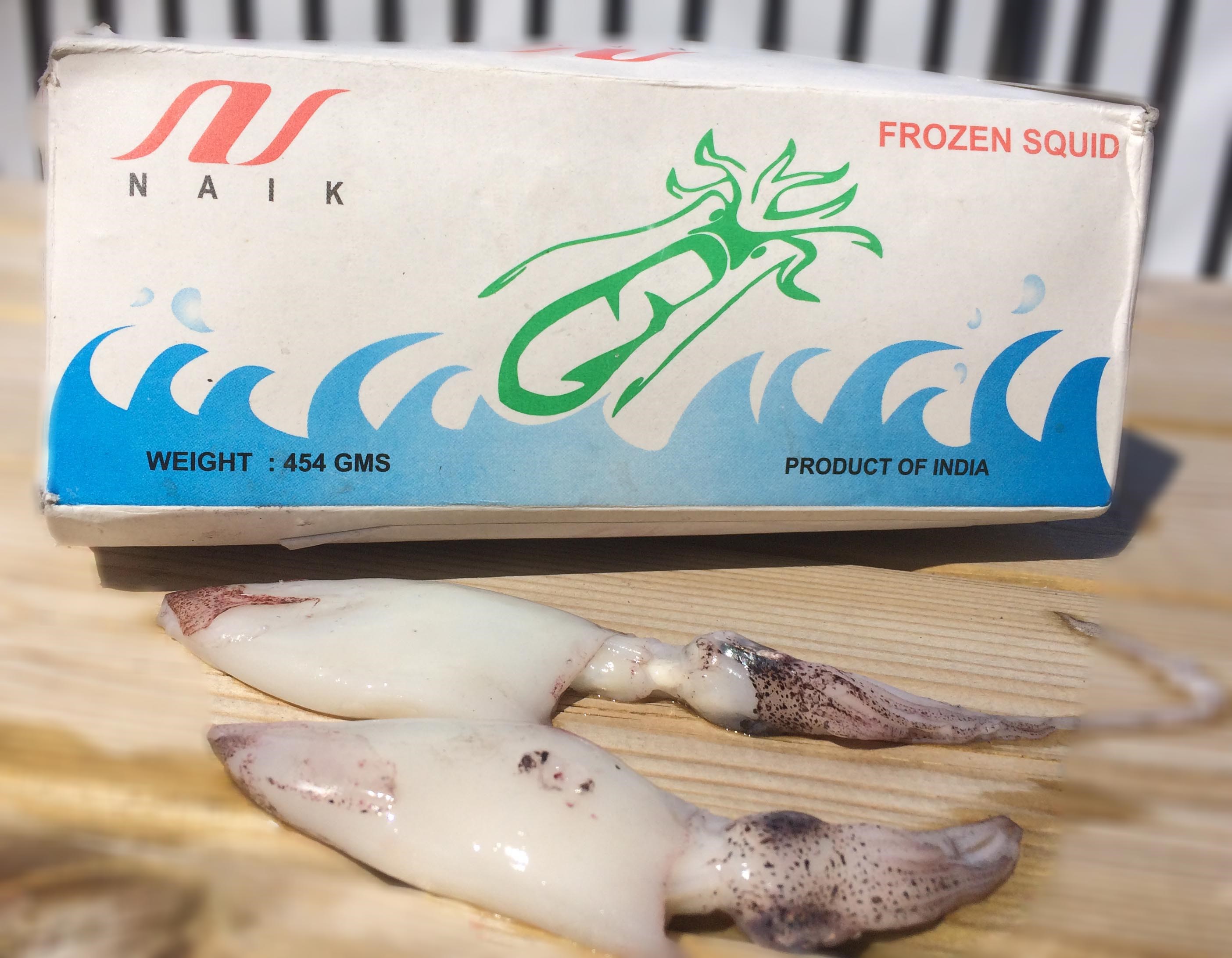 NAIK Frozen Mini Squid 1lb Box - £6.29