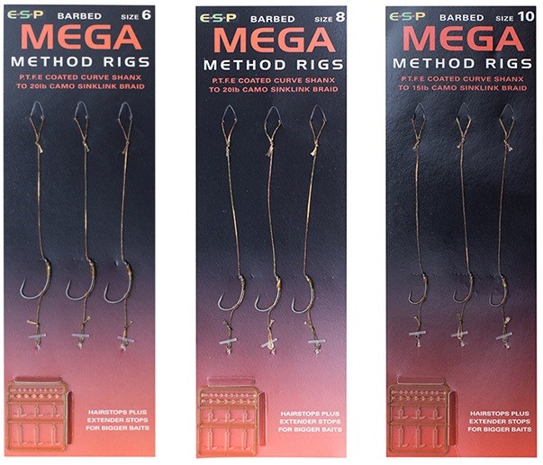ESP Mega Method Rigs Barbed - £3.49