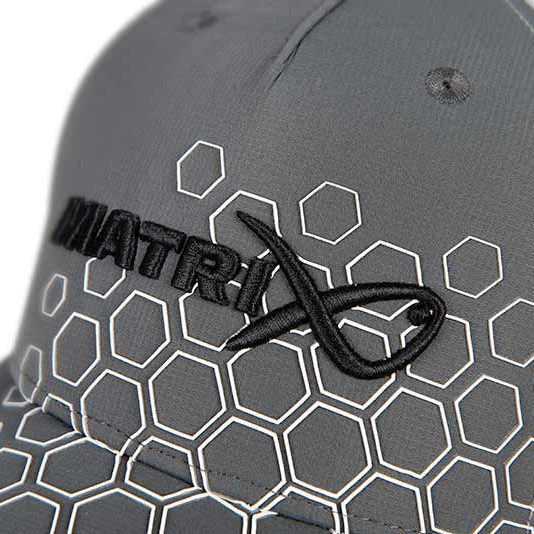 Matrix Hex Print Grey Baseball Cap - £9.99
