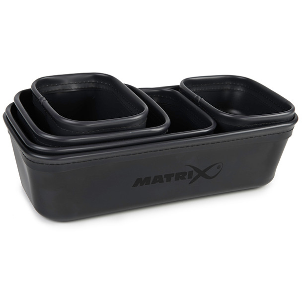 Matrix EVA Stacking Bait Tubs Complete Set - £29.99