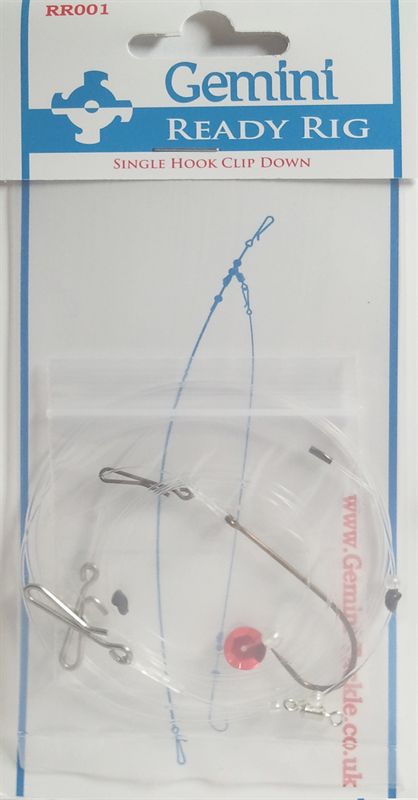 Gemini Single Hook Clip Down Ready Rig - £2.99
