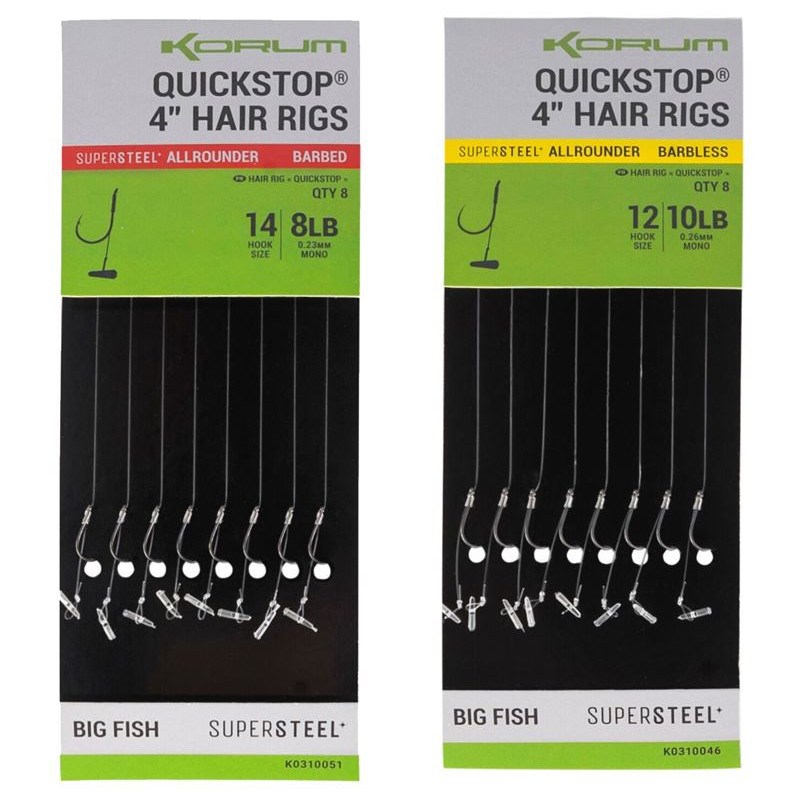 Korum Big Fish Quickstop Hair Rigs - £1.49