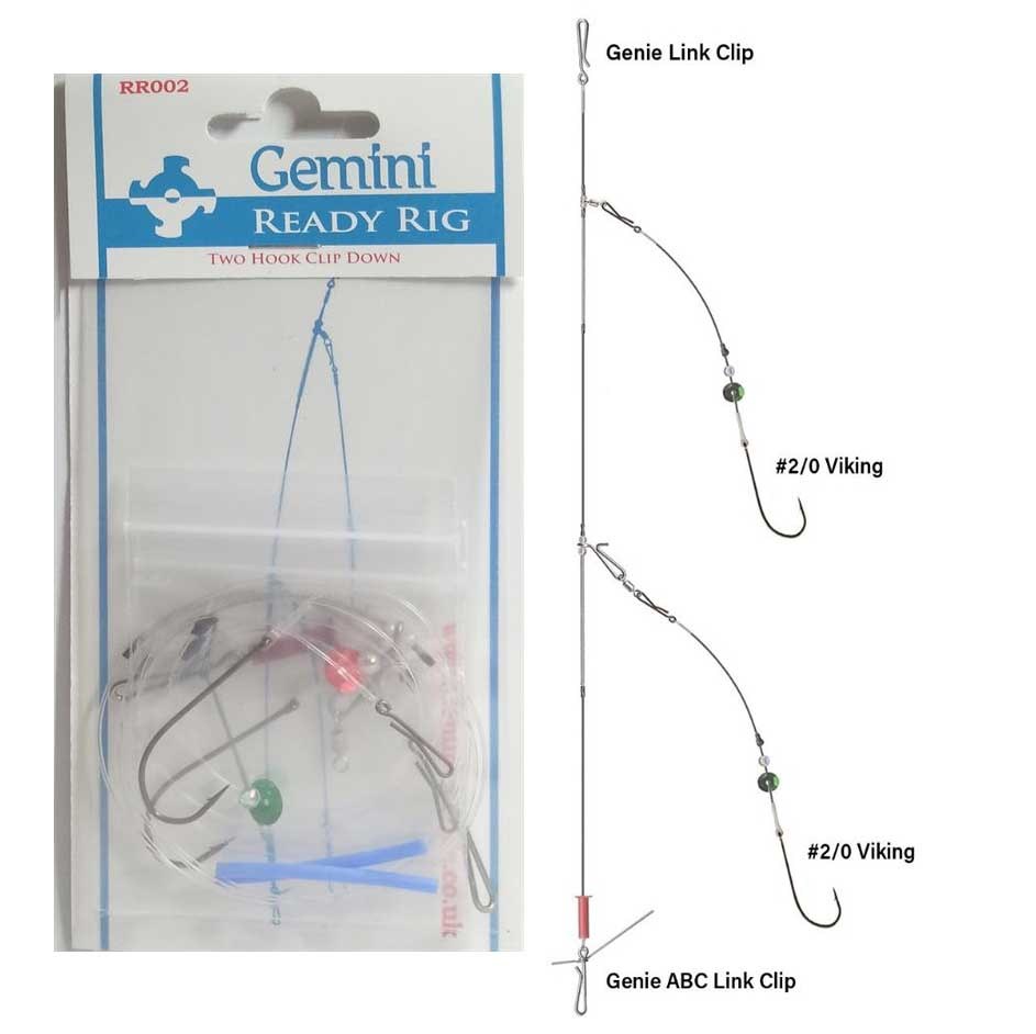 Gemini Two Hook Clip Down Ready Rig - £2.99