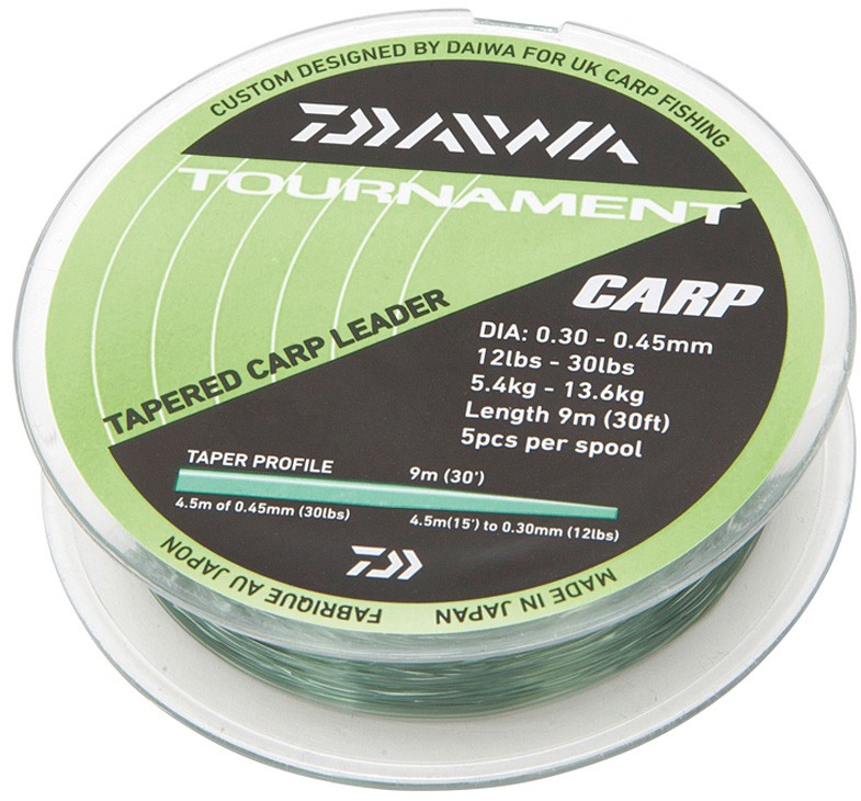 Daiwa Tournament Tapered Carp Leaders - £8.99