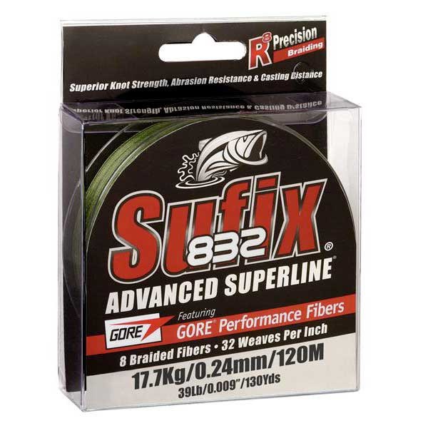 Sufix Revolve Braid Sufix 832 Advanced Braid Braided Line (Assorted Sizes, 150yd, Lo-Vis G ...