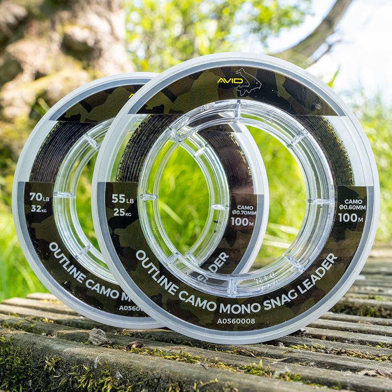 Avid Carp Outline Camo Mono Snag Leader - £4.99