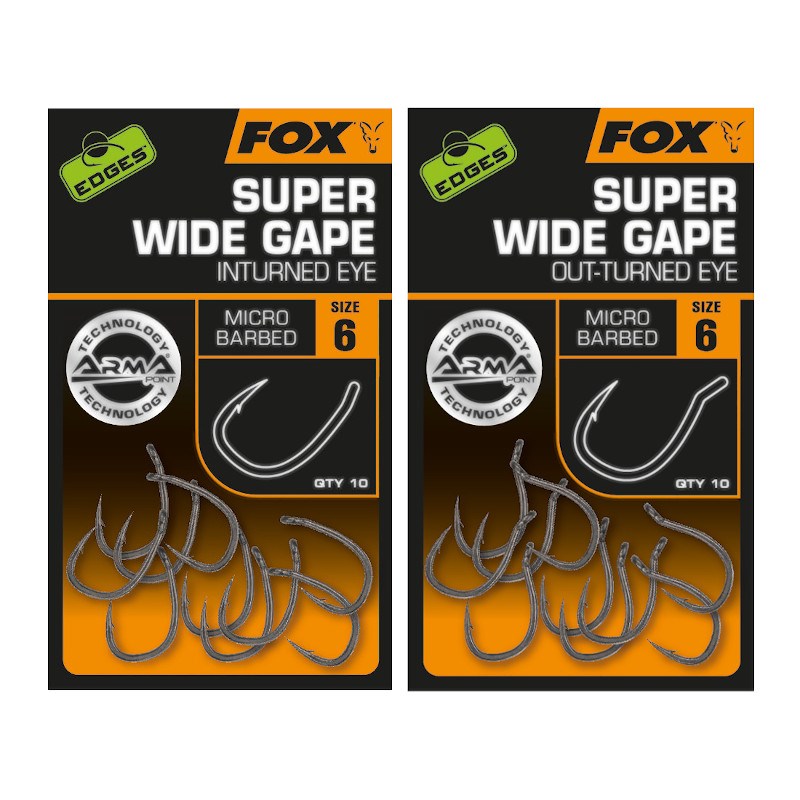 Fox Edges Armapoint Super Wide Gape Barbed Hooks - £4.99