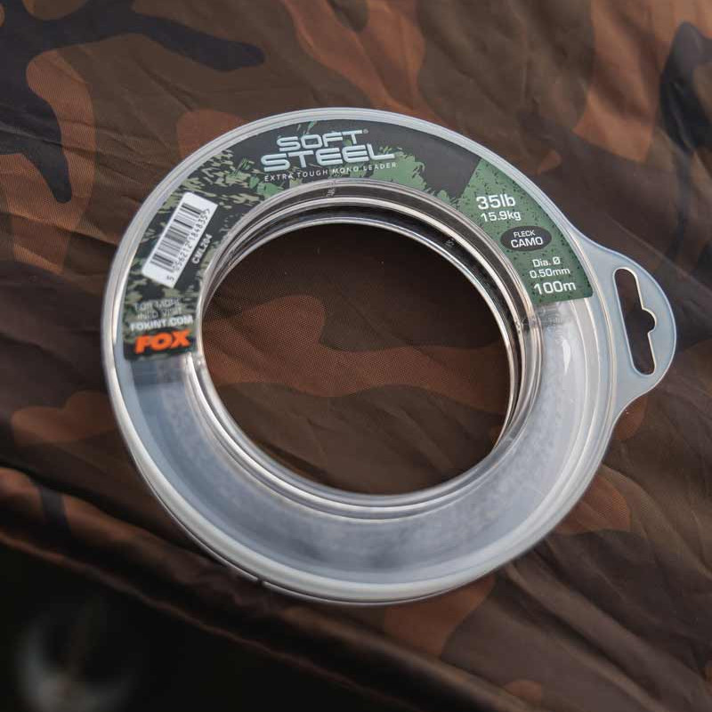 Fox Soft Steel Fleck Camo Leader 100m - £6.49