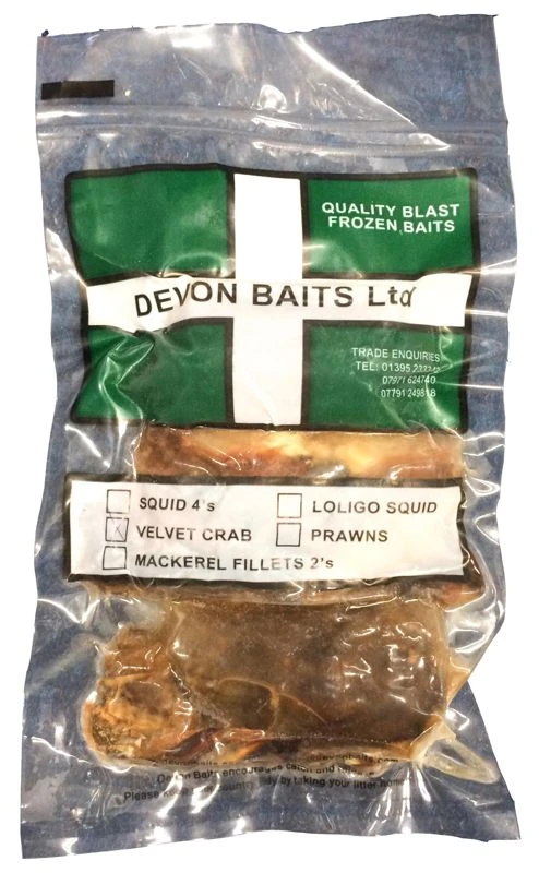 Devon Baits Frozen VELVET Crab - £4.19