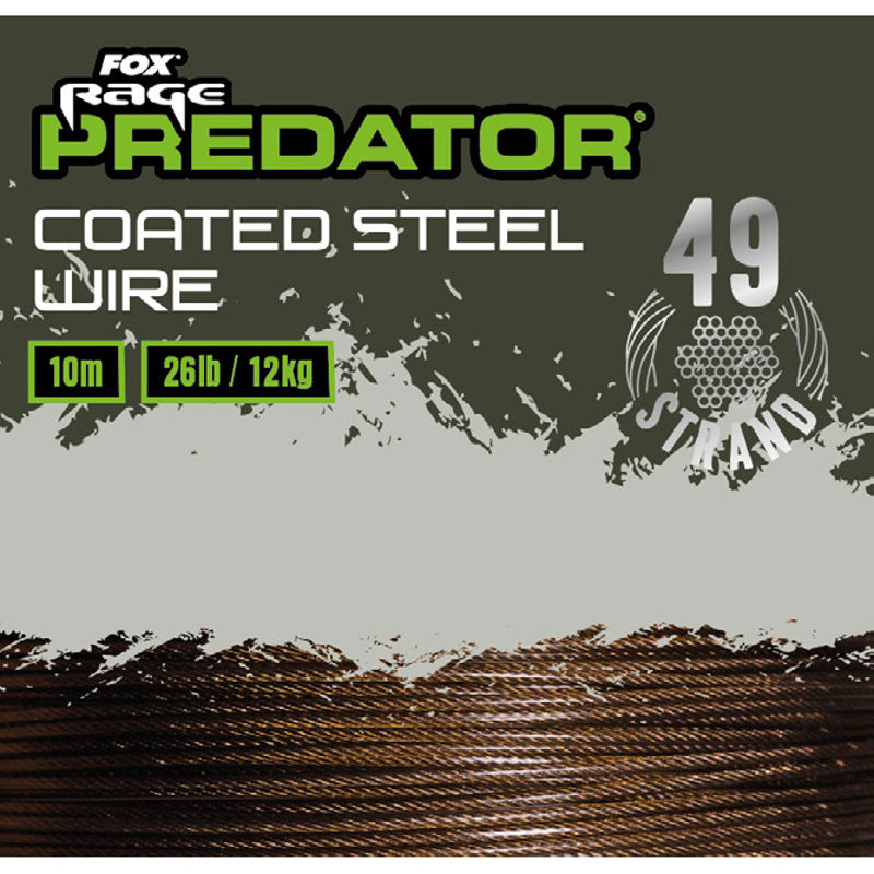 Fox Rage Predator 49 Strand Coated Steel Wire 10m - £17.99
