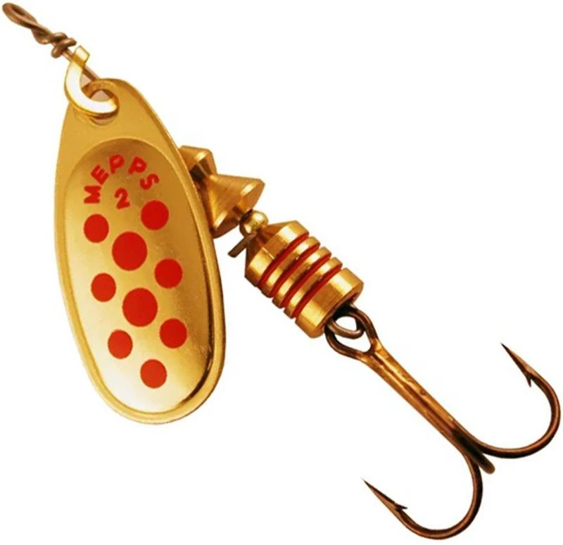 Mepps Comet Gold Red Dot Spinners - £4.29