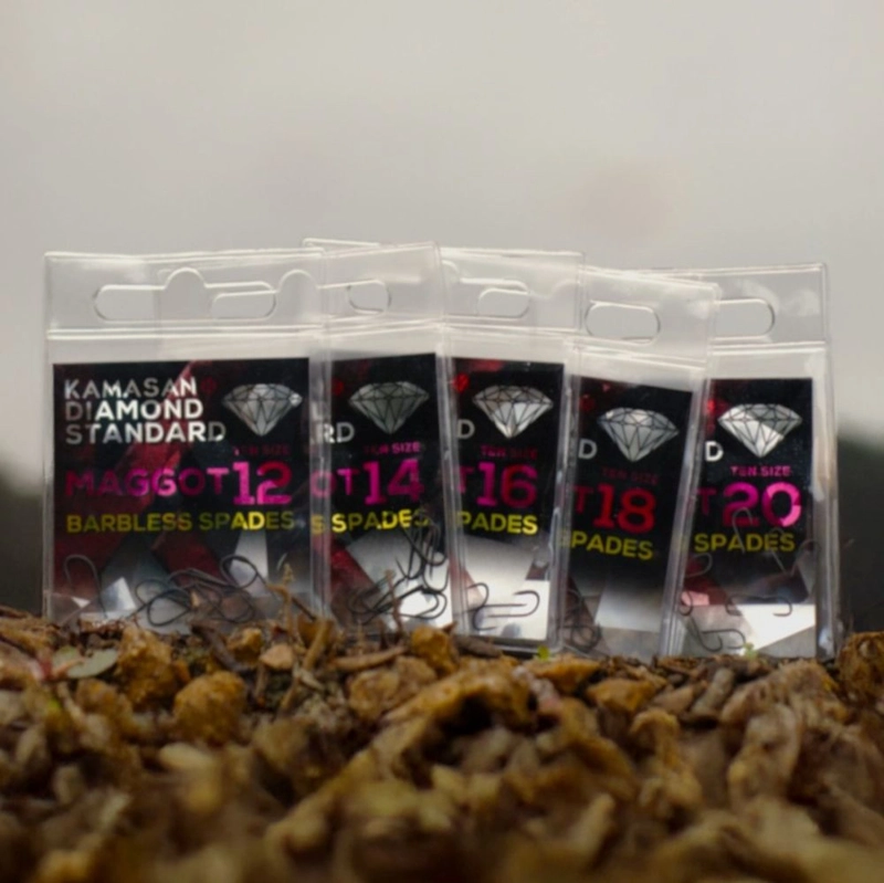 Kamasan Diamond Standard Maggot Barbless Hooks - £2.49