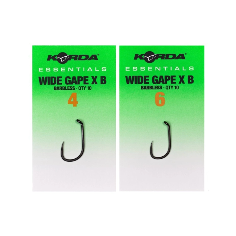 Korda Essentials Wide Gape X Barbless Hooks - £2.99